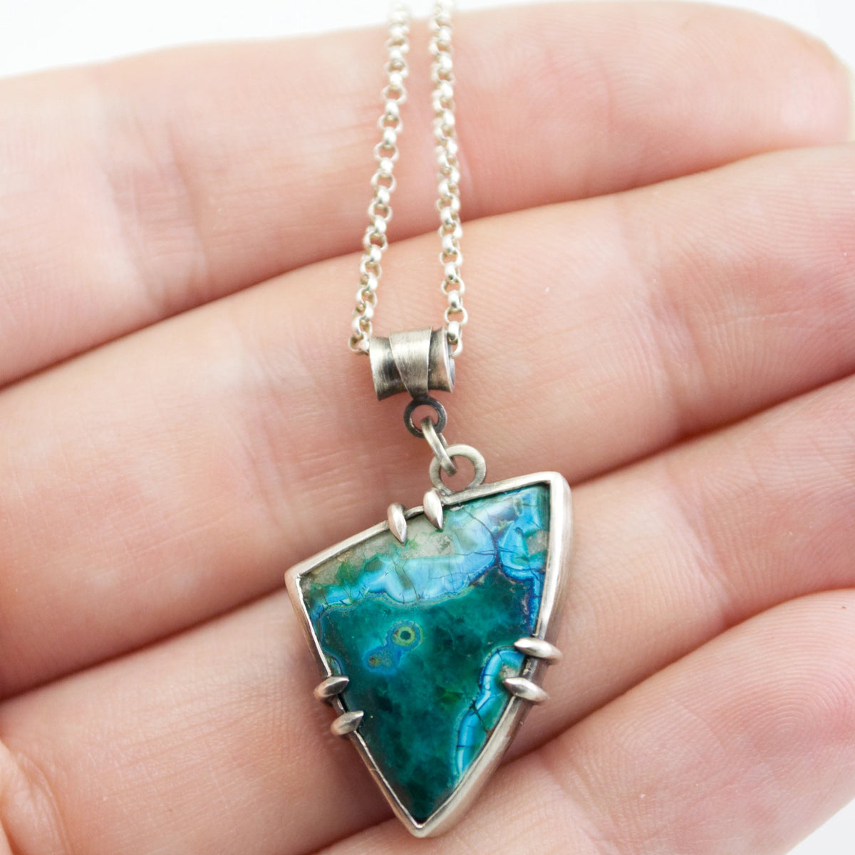 Chrysocolla Malachite Pendant Phetteplace Studio
