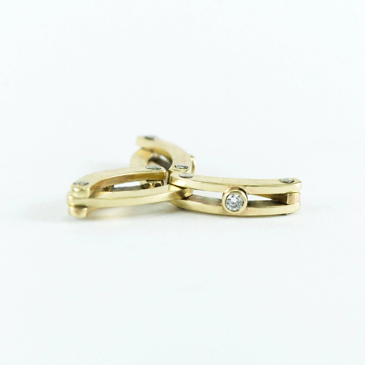 Gold and Diamond Collapsing Ring – Phetteplace Studio
